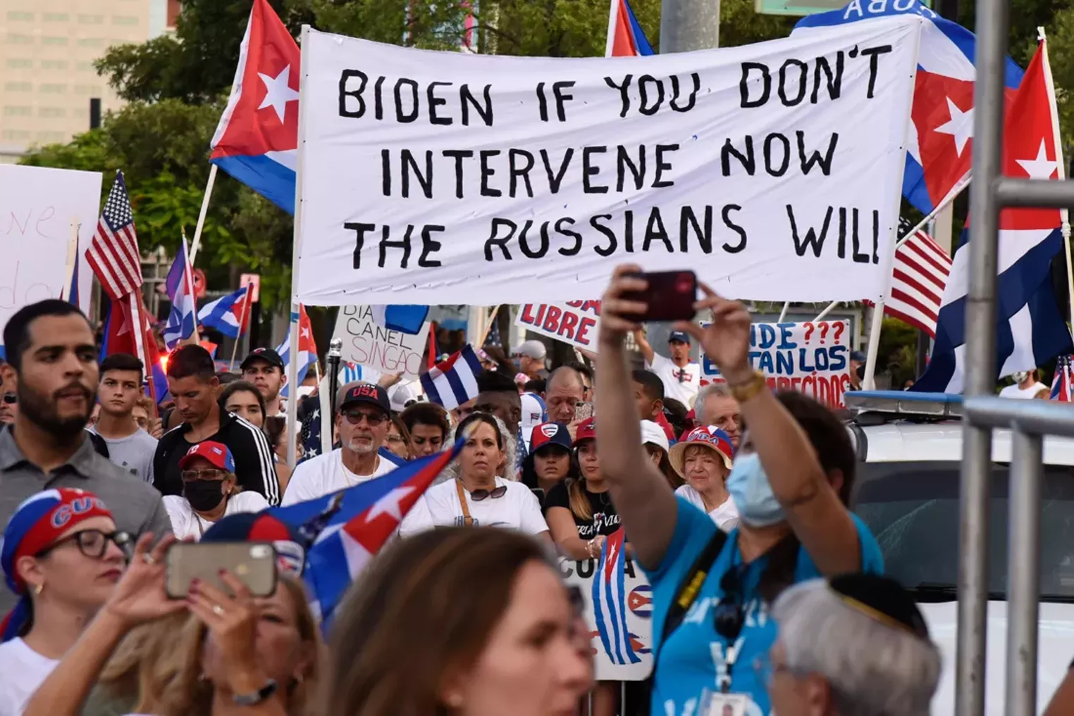 Photos: SOS Cuba Protests in Miami July 17, 2021 | Miami New Times