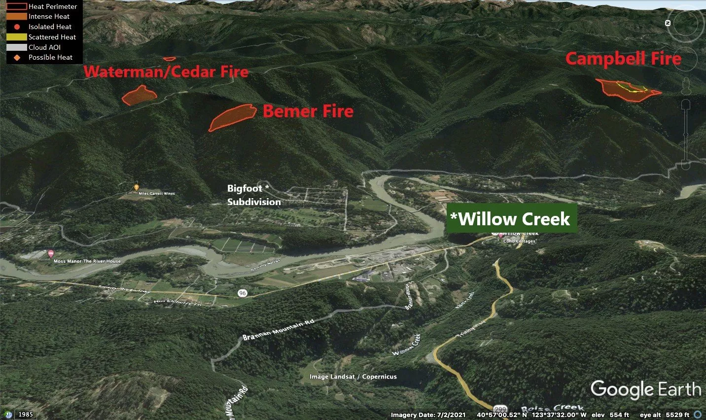'Extreme Fire Behavior' Seen as Six Rivers Lightning Complex Grows ...