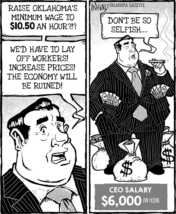 Cartoon: Minimum rage | Commentary | Oklahoma City | Oklahoma Gazette