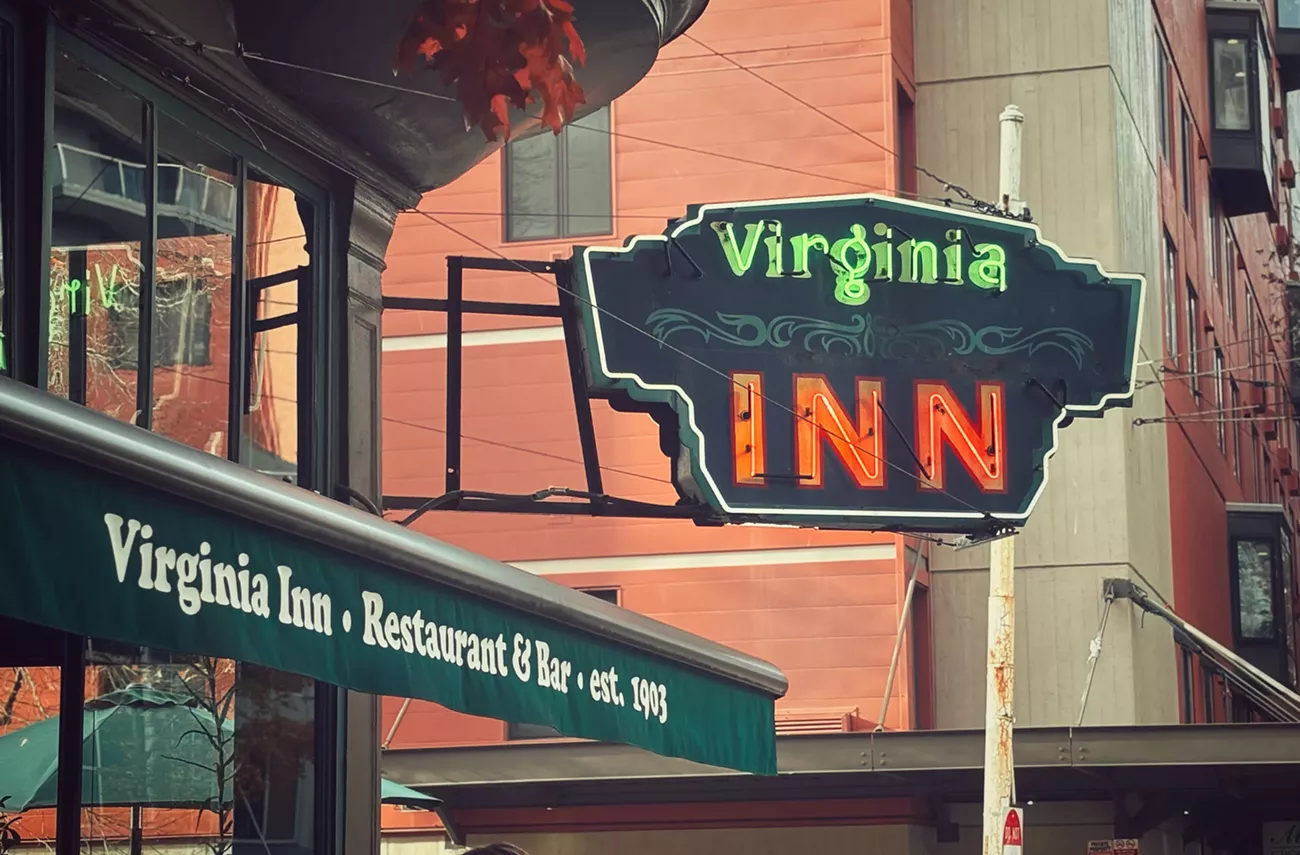 The Virginia Inn Has New Owners—the Stolen Historic Sign Is Back Up ...